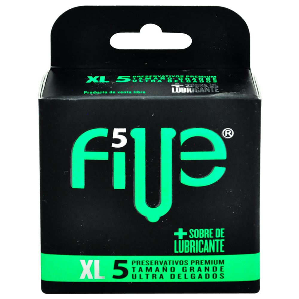 Condon Preservativo Five Xl (5 preservativos) | Comprar en Foreplay